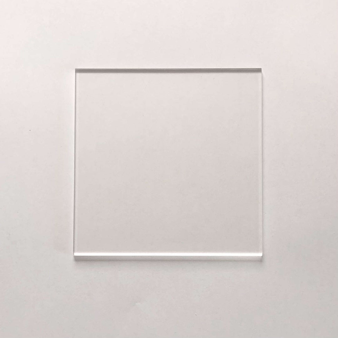 Clear Acrylic Square Acrylic Base Acrylic - Etsy UK