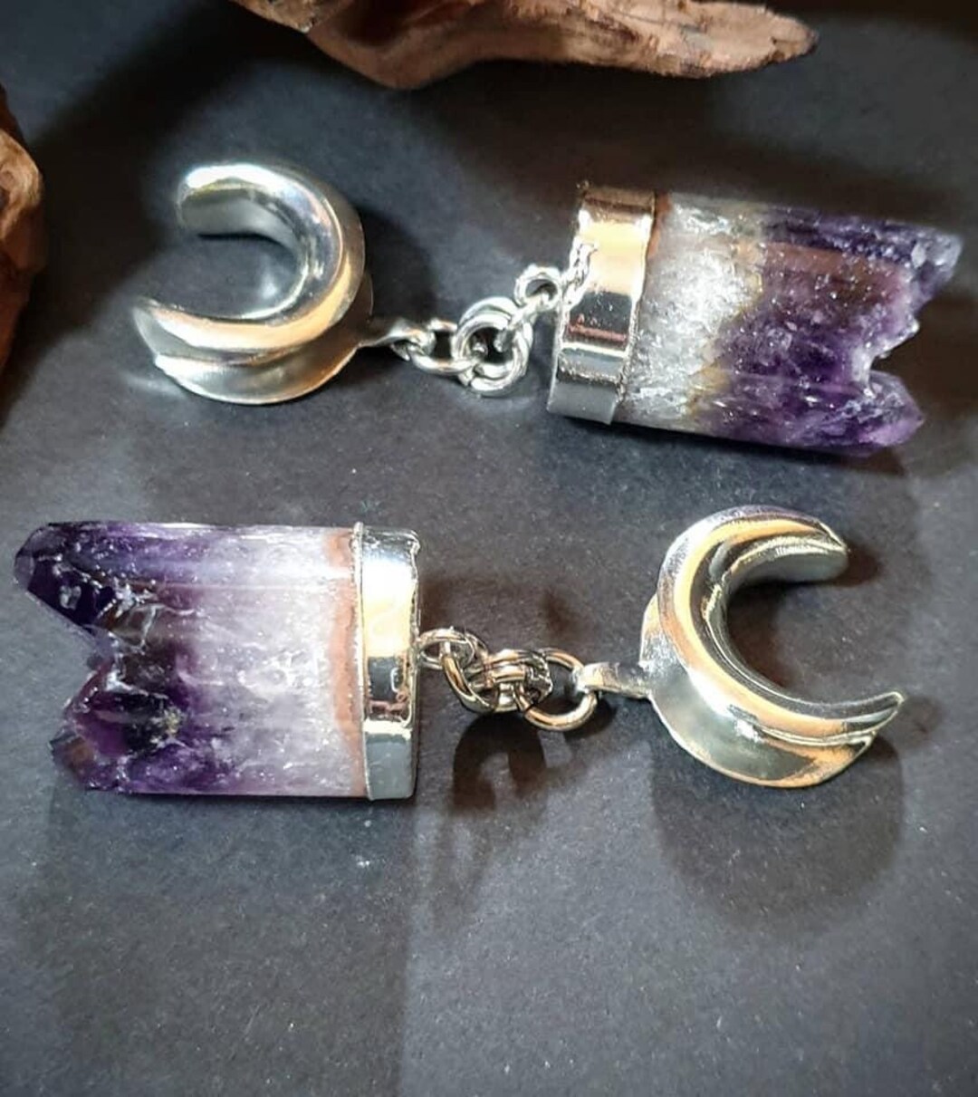 Amethyst ear weights store