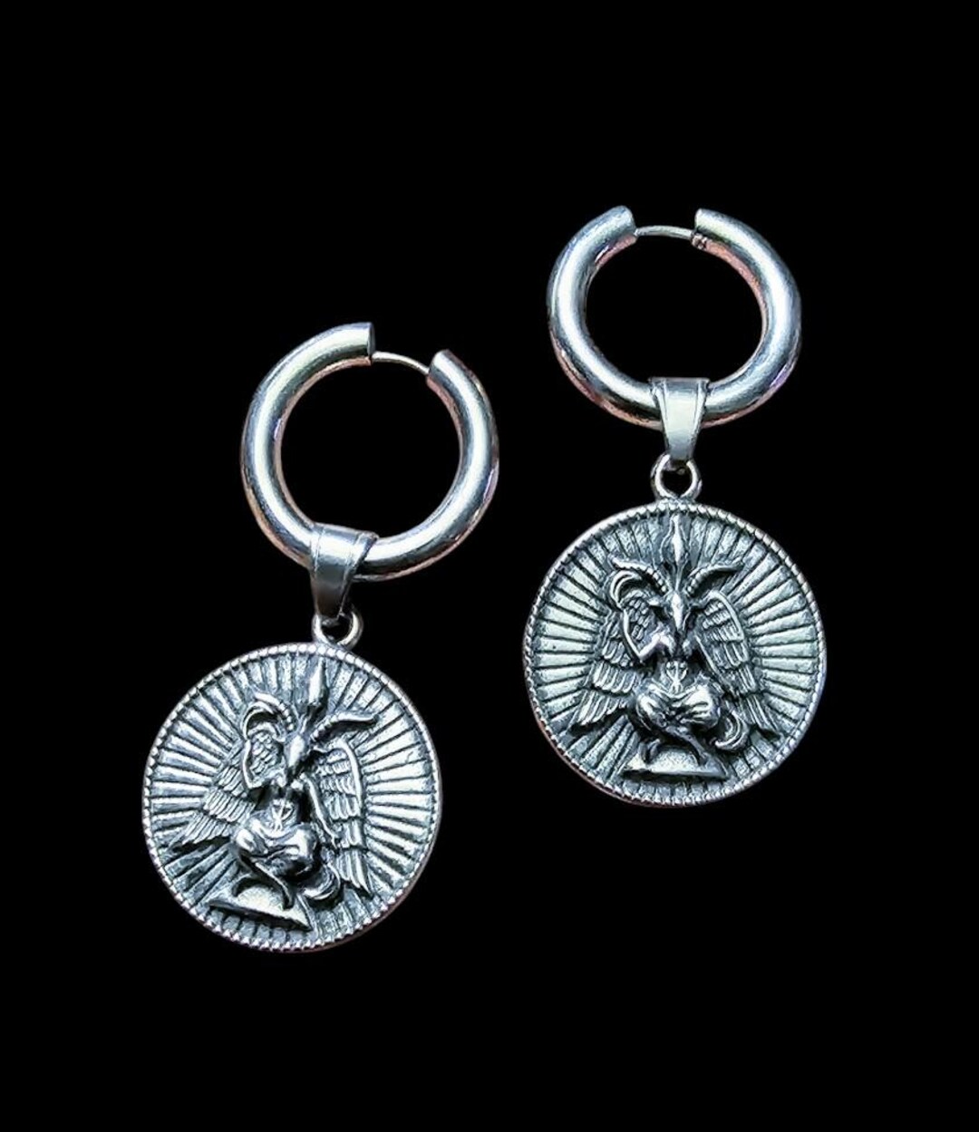 Bhapomet Ear Weights, Satan Ear Weight - Etsy