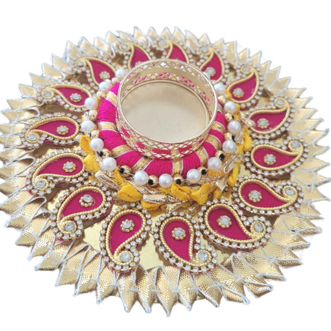 Diwali Diya Decorative - Zardosi Work | Diamond Work | Pearl Work ...