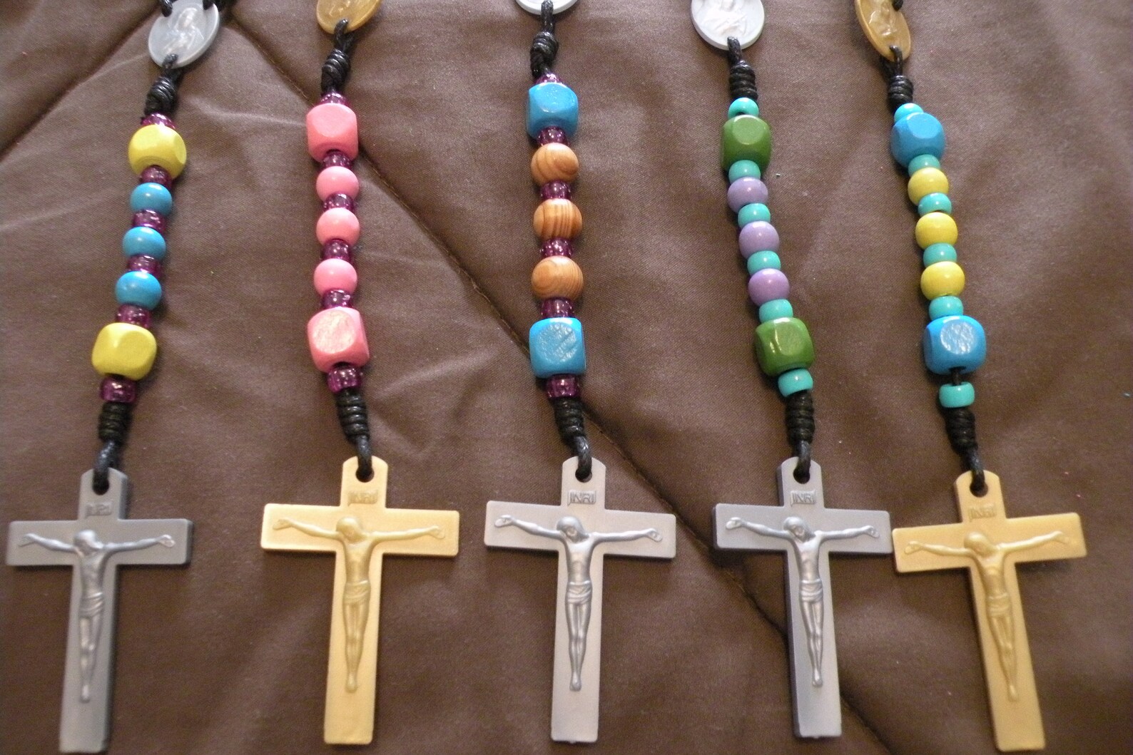 Lot of 5 Wood Bead Rosaries Handmade by a Benedictine Monk of - Etsy 日本
