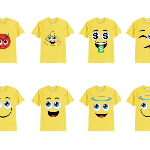 43 Pack Printable Emoji Iron on Transfers for Shirts Emoji - Etsy Australia