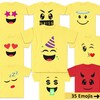 Printable Emoji Iron on Transfer, Cool Emoji, Emoji Shirt, Emoji T ...