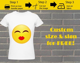 Emoji Shirt 15 Pack Printable Emoji Iron on Transfers for - Etsy Canada