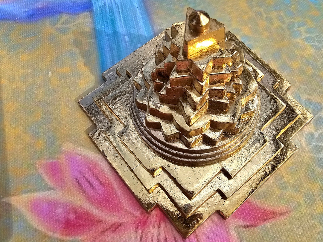 3D SRI YANTRA Sacred Geometry Symbol for Wealth & Abundance / Gold 5D ...