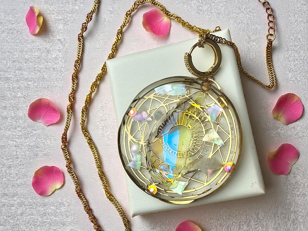 Enchanting Angel Aura Necklace | Moonlight Goddess Light Amulet | White ...