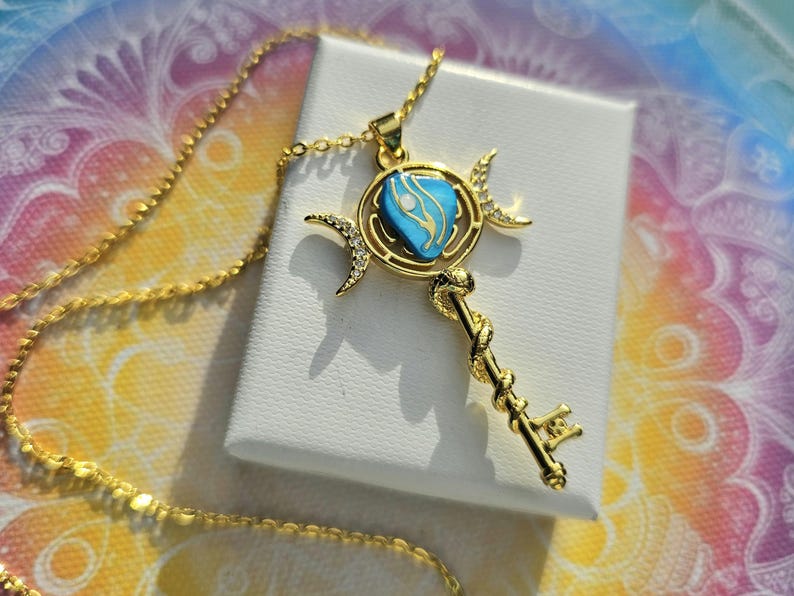 PRIESTESS OF LIGHT | Model C | Magical Protection Amulet | Triple Moon ...