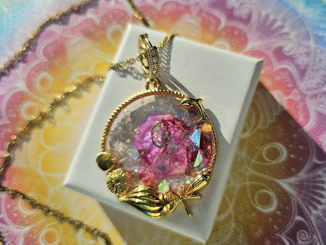 Lemurian Shell Amulet | Gold | Mermaid's Heart | Wear the Magic of the ...