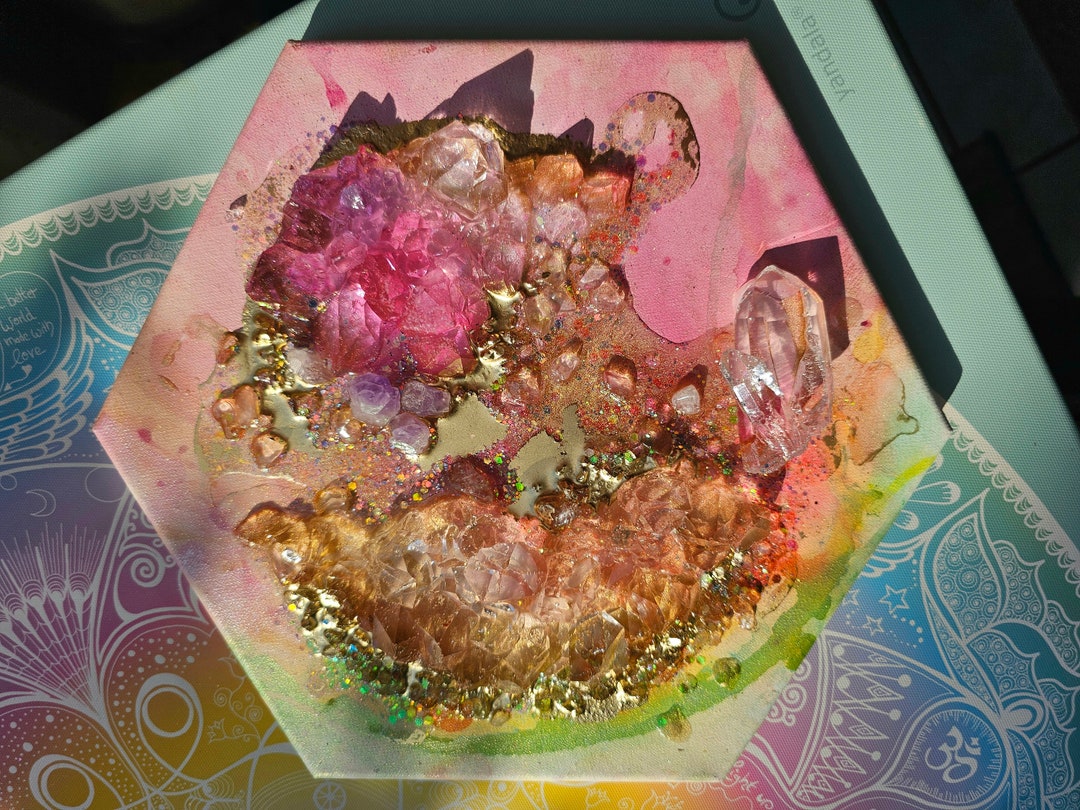 Magical Crystal Picture * CRYSTAL GARDEN * With Andara Crystals and ...