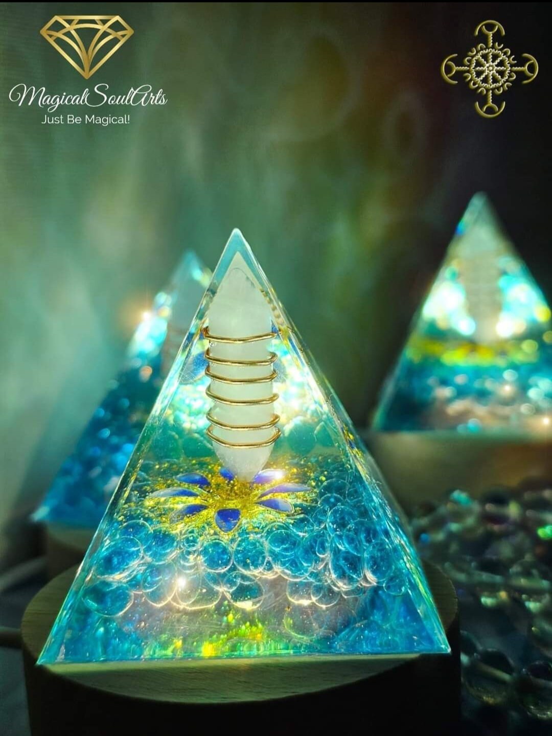 Light Pyramid ATLANTIS With Rock Crystal 5D++++++ - Etsy