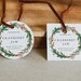 Christmas Wreath Homemade Jam Tag, 2024 Christmas Gift Circle Tag ...