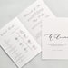Bi-fold Wedding Welcome Letter Template, Foldable Welcome Letter ...