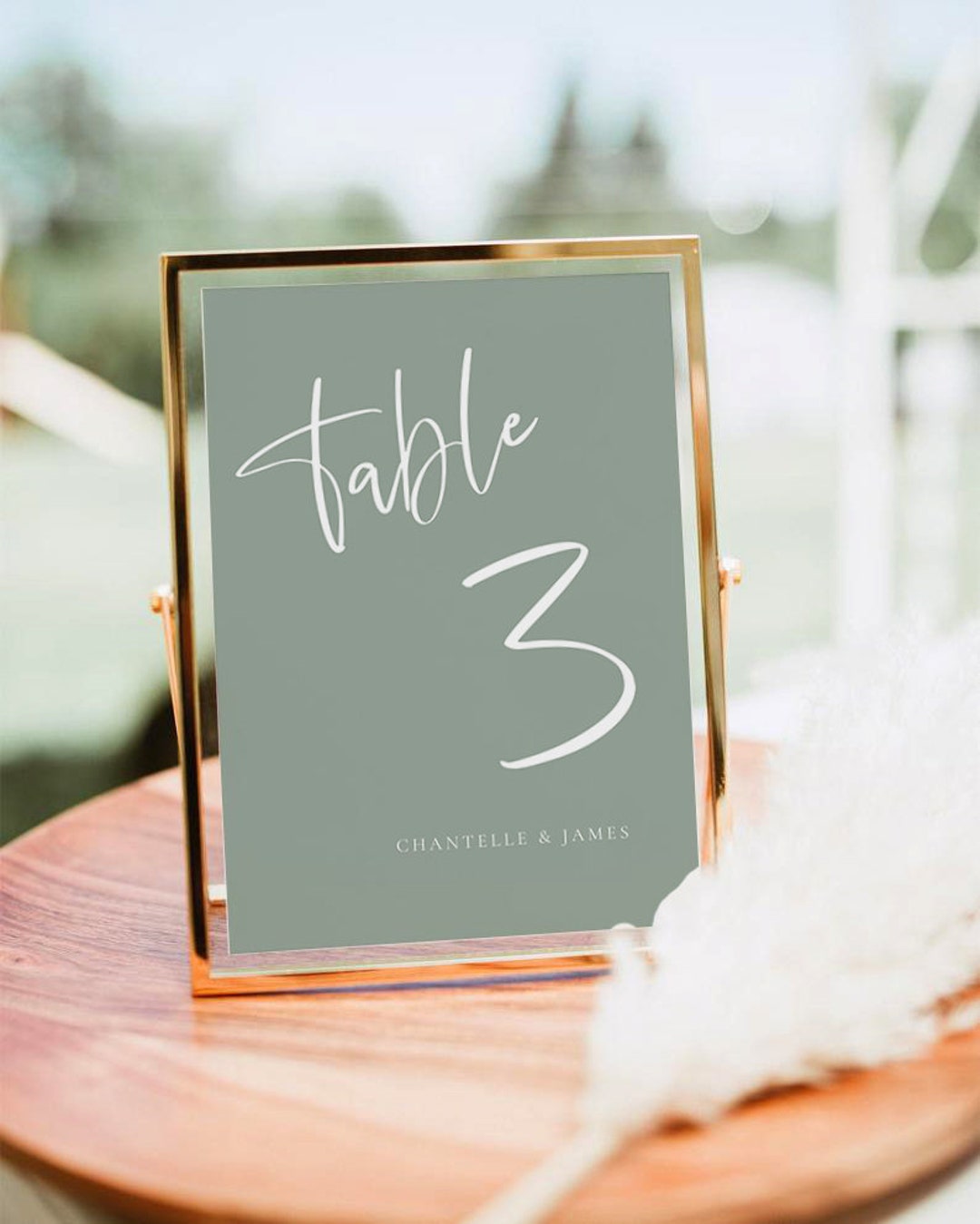 Sage Blue Table Number Templates, Sage Blue Green Wedding Table Numbers ...