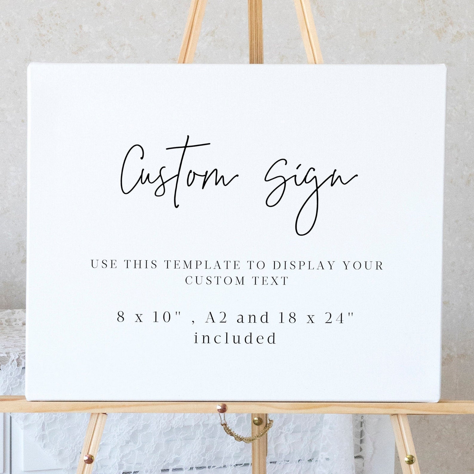 Editable Custom Sign Wedding Sign Make Your Own Template | Etsy