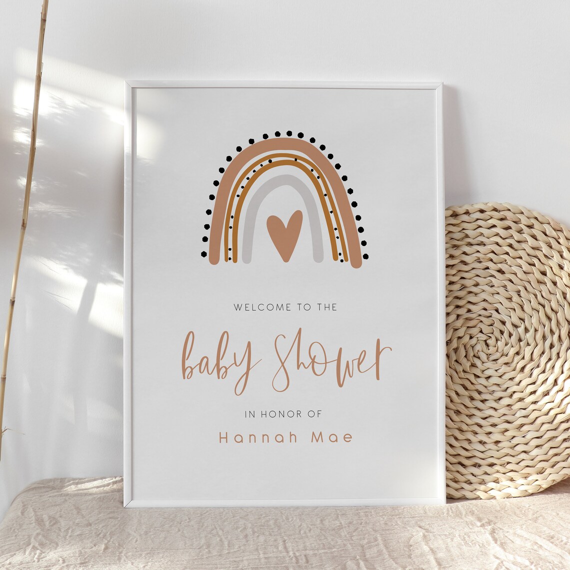 Boho Rainbow Baby Shower Welcome Sign Bohemian Rainbow Baby - Etsy