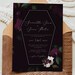 Gothic Coffin Wedding Invitation Printable Halloween Wedding - Etsy
