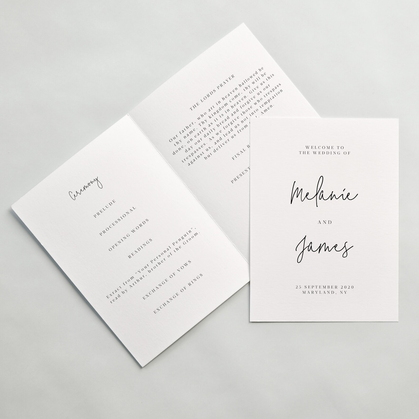 Wedding Ceremony Program Booklet Printable Wedding Program | Etsy UK