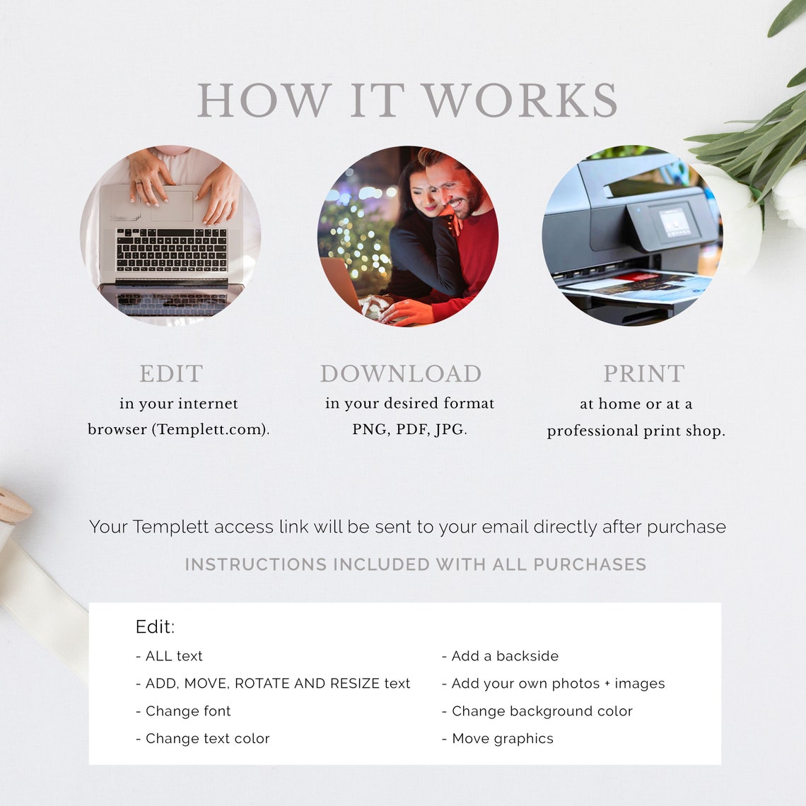 FRIDA | Table Thank You Card Printable, Place Setting Thank You Card ...