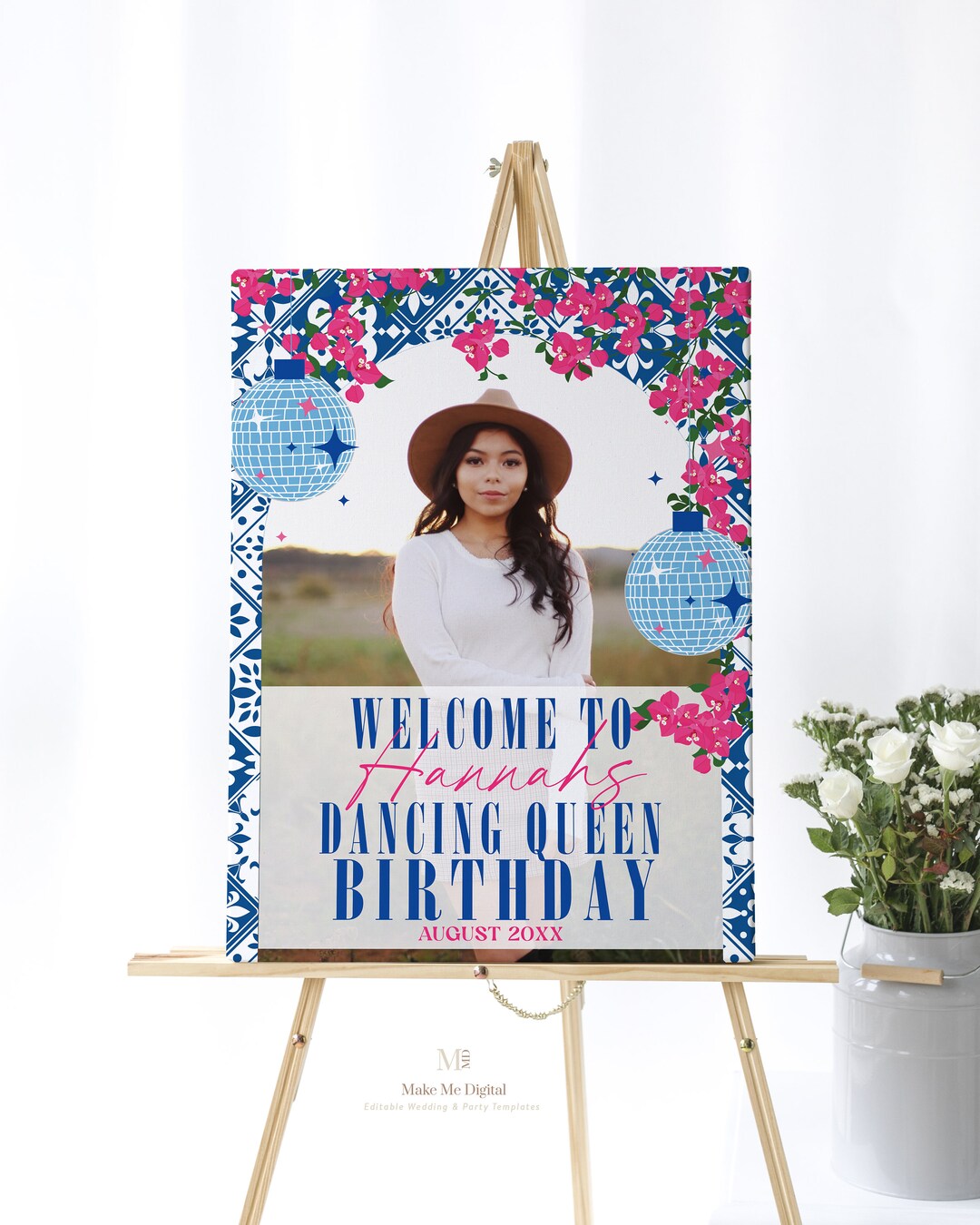 Dancing Queen 15th Birthday Welcome Sign, Greek Mamma Teen Birthday ...