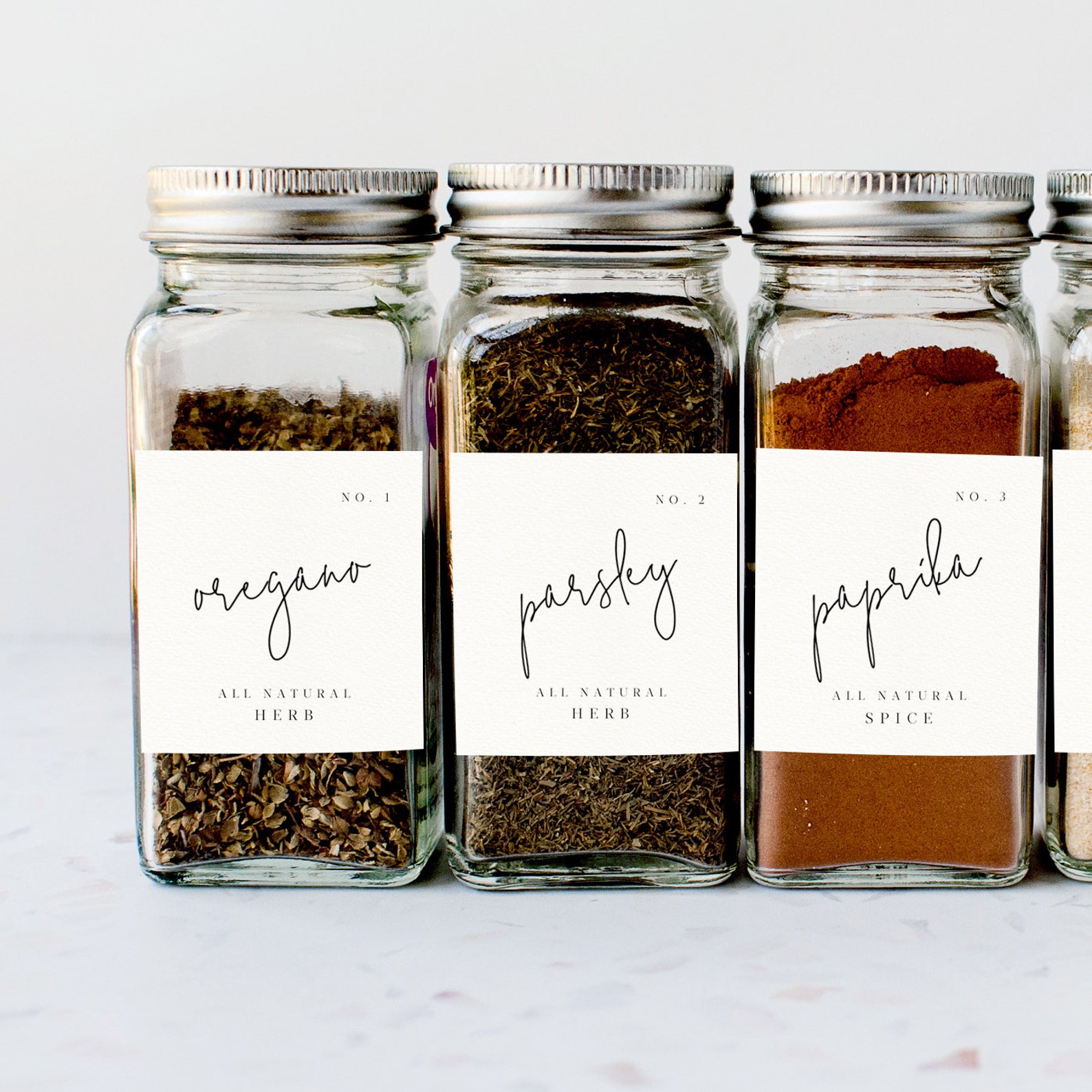 Editable Spice Jar Labels Template Modern Minimalist Spice | Etsy