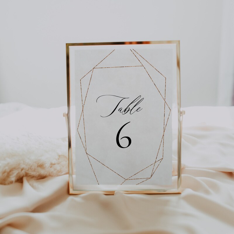 Copper Table Numbers - Etsy