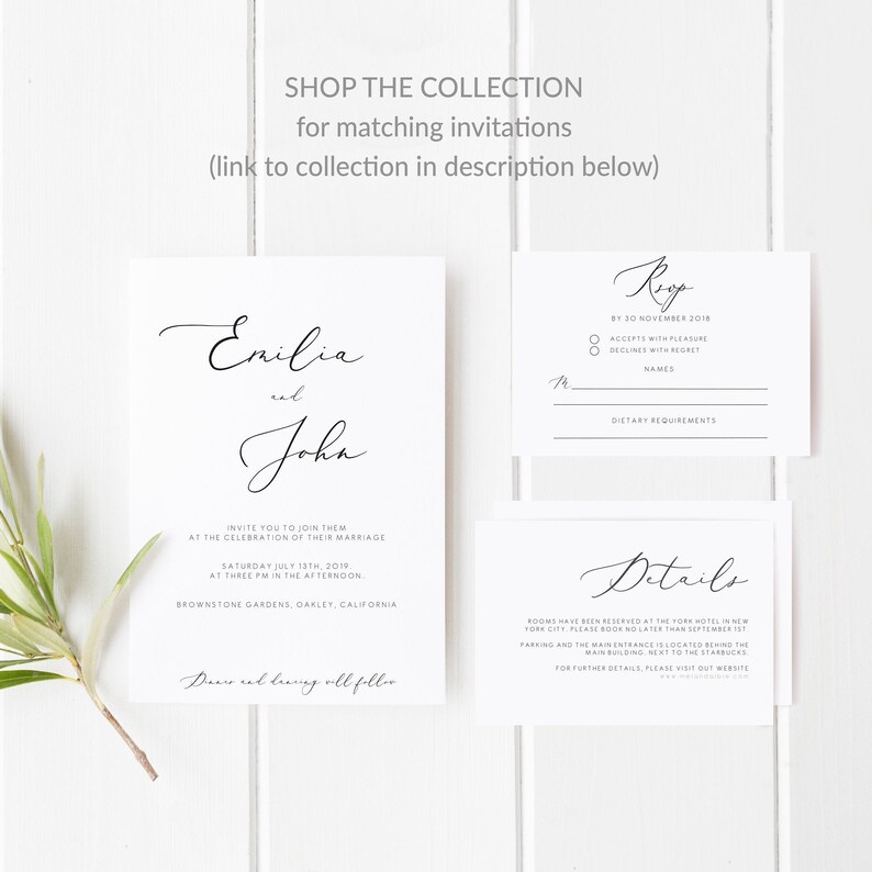 Elegant Wedding Ceremony Program Booklet Printable Wedding - Etsy