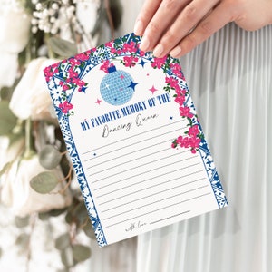 Favorite Memory Dancing Queen Bridal Shower Game, Greek Mamma Mia Hen ...