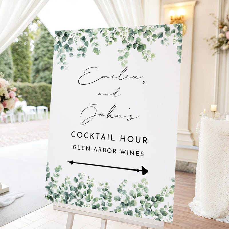 Cocktail Hour Sign - Etsy