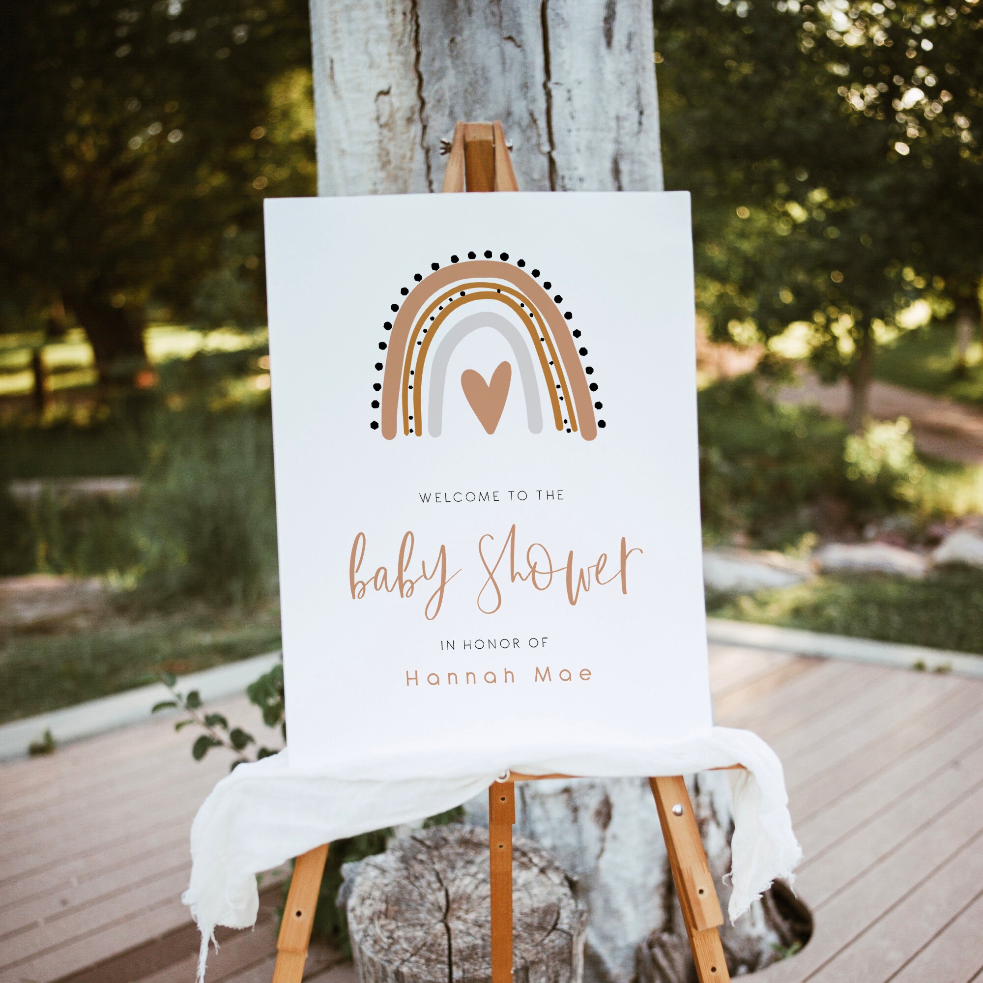 Boho Rainbow Baby Shower Welcome Sign Bohemian Rainbow Baby - Etsy UK