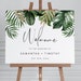 Editable Tropical Welcome Sign Template, Wedding Welcome Sign ...