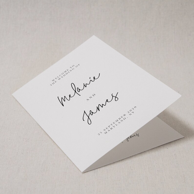 Wedding Ceremony Program Booklet Printable Wedding Program - Etsy UK