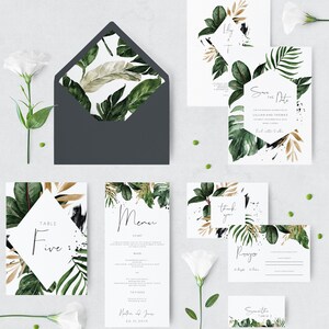 Editable Tropical Welcome Sign Template, Wedding Welcome Sign ...