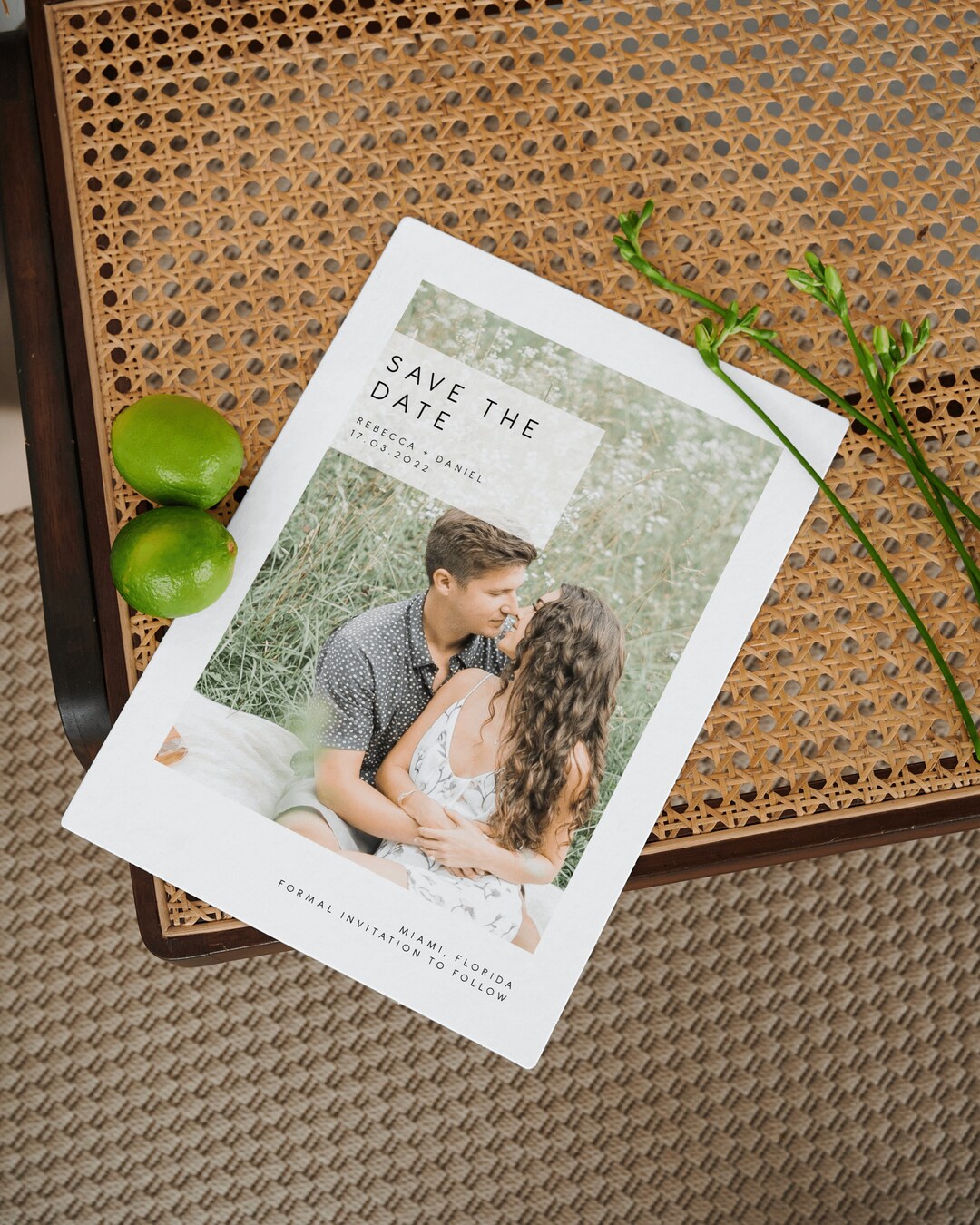 Simple Wedding Save the Date Invitation | Modern Save the Date ...