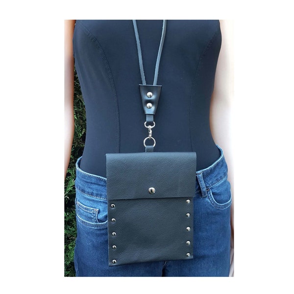 Leather Neck Pouch - Etsy