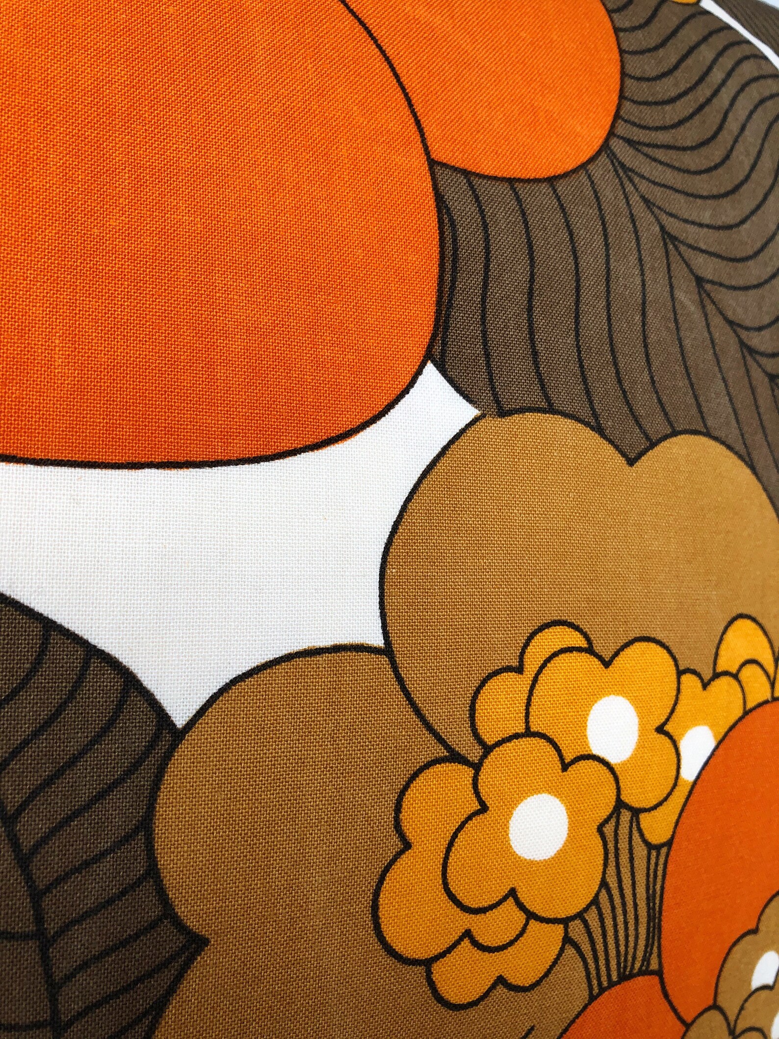 Vintage Genia Sapper Giselle Cushion Cover Orange Yellow - Etsy