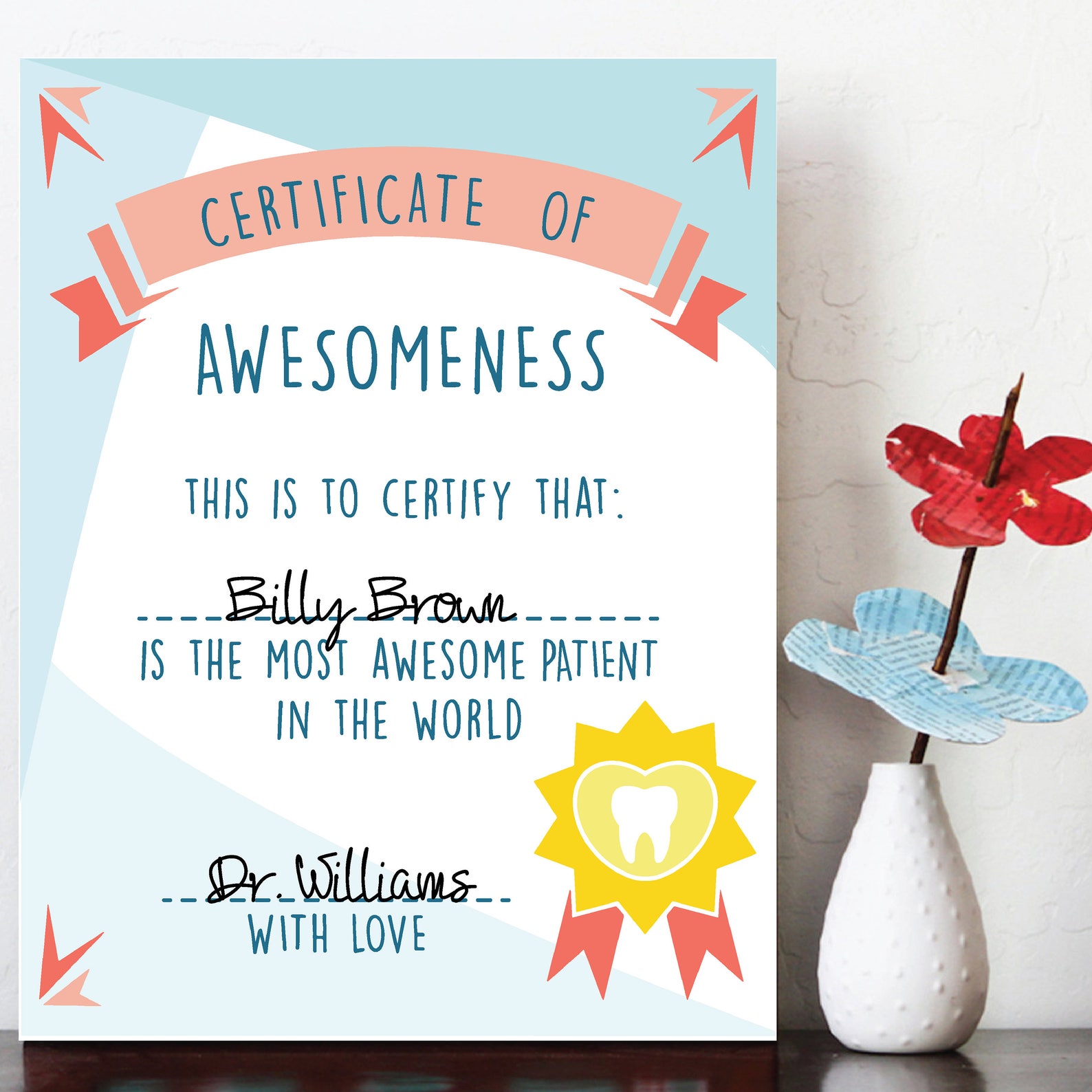 Certificate of Awesomeness, Best Patient Certificate, Award Certificate ...