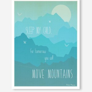 Printable Inspirational Quotes, Move Mountains Wall Art, Digital ...