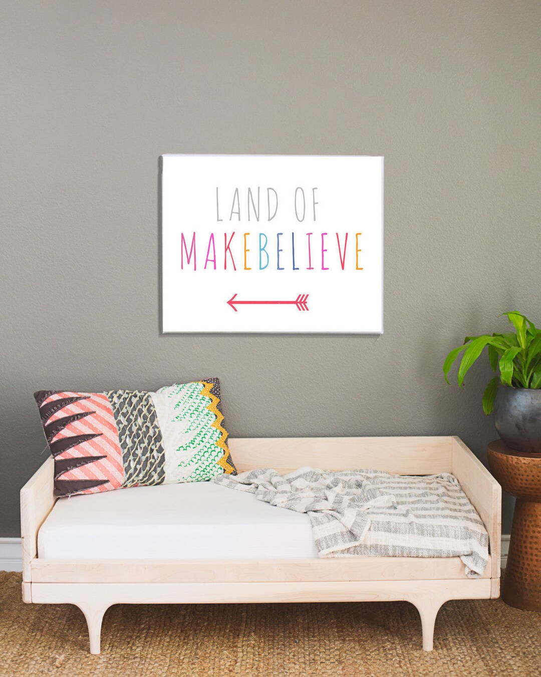 Land of Make Believe Art Print, Whimsical Kids Decor (11x14) - Etsy