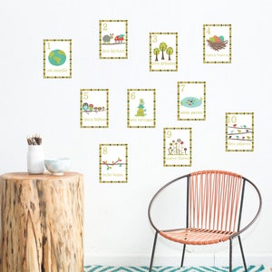 Spanish Numbers, Childrens Wall Cards, Counting, Nursery Wall Art, Kid ...