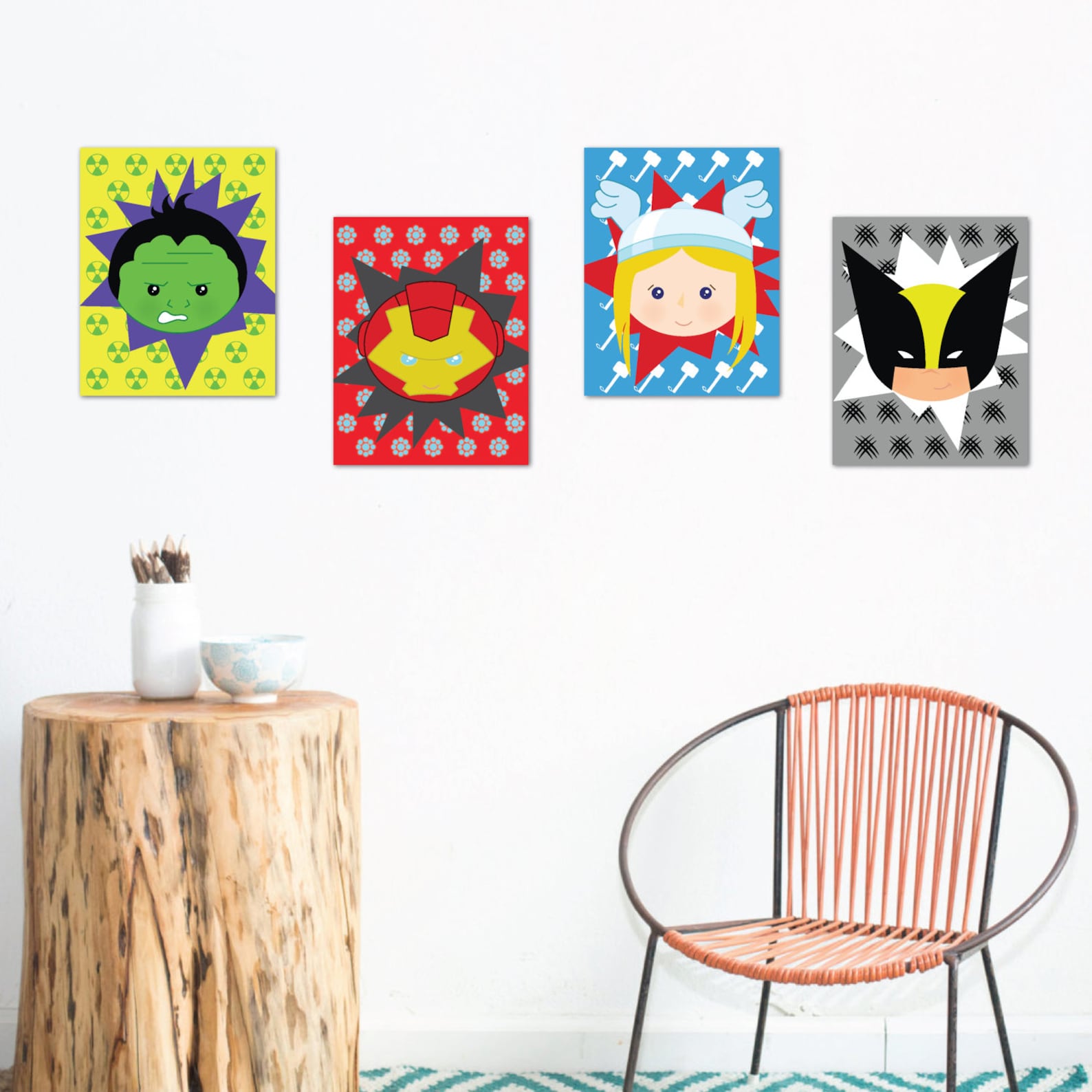 Superhero Nursery Marvel Wall Art Superhero Wall Art Teen - Etsy