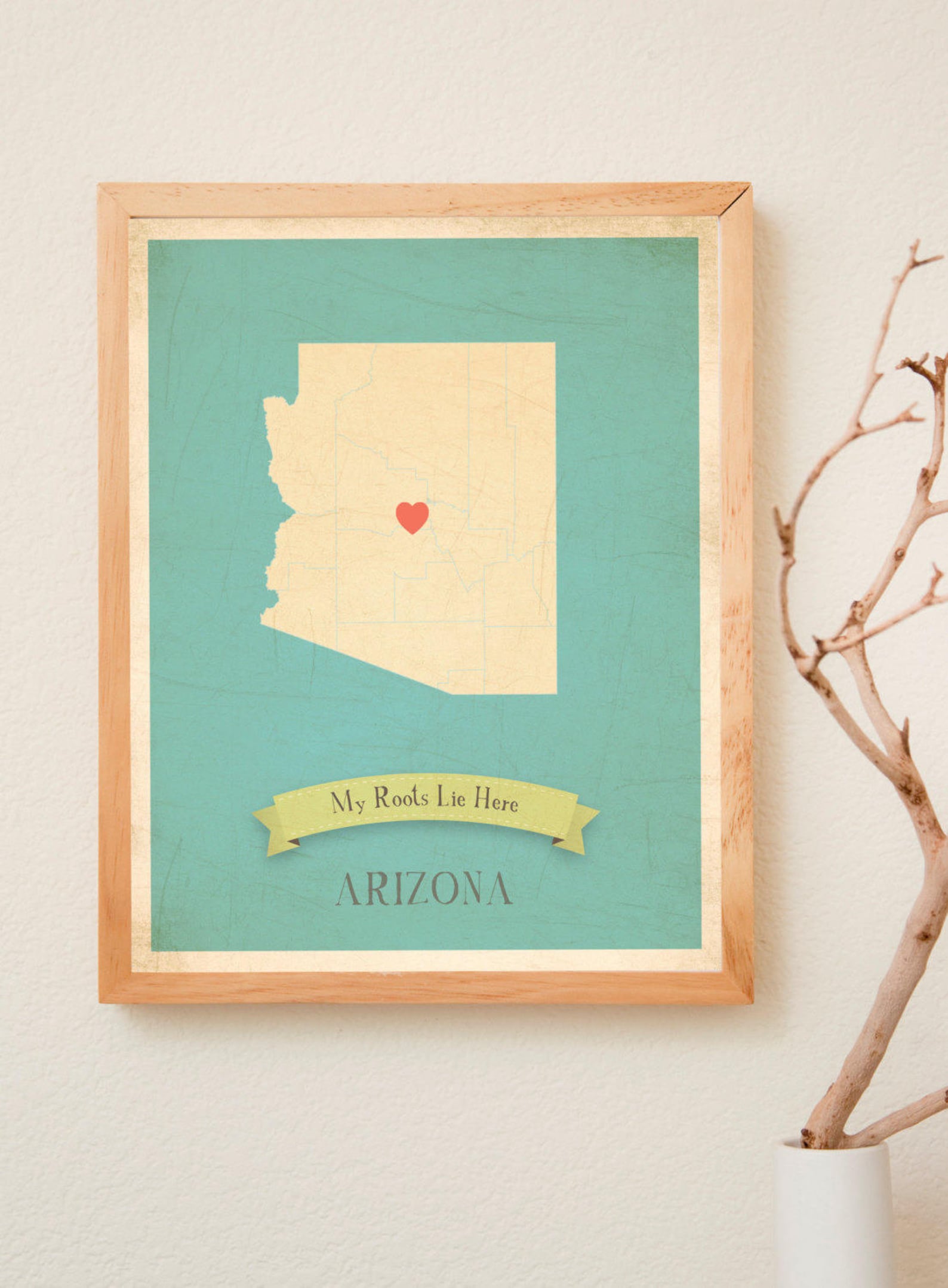 BOGO SALE Map Wall Decor Map Art Print Map Poster Arizona - Etsy
