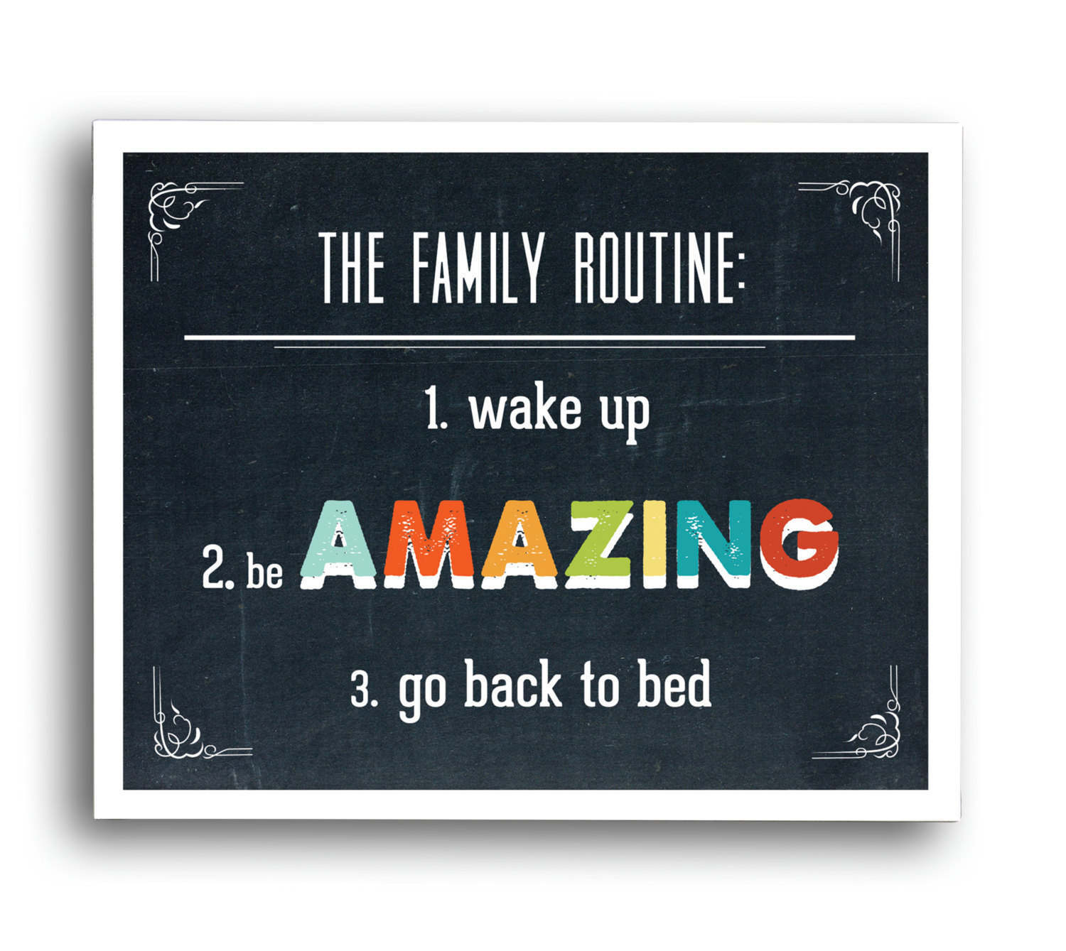 The Family Routine Wall Art Digital Download Print 8x10 - Etsy