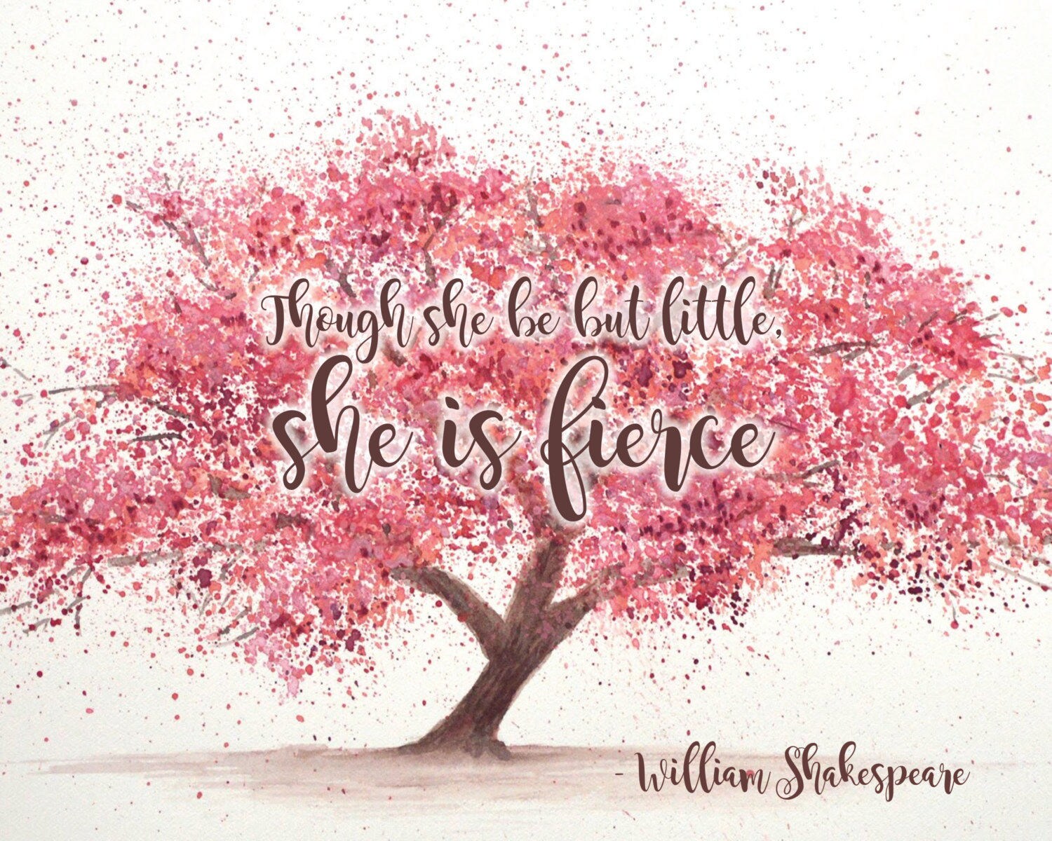 Though She Be but Little She is Fierce Shakespeare Wall Art ...