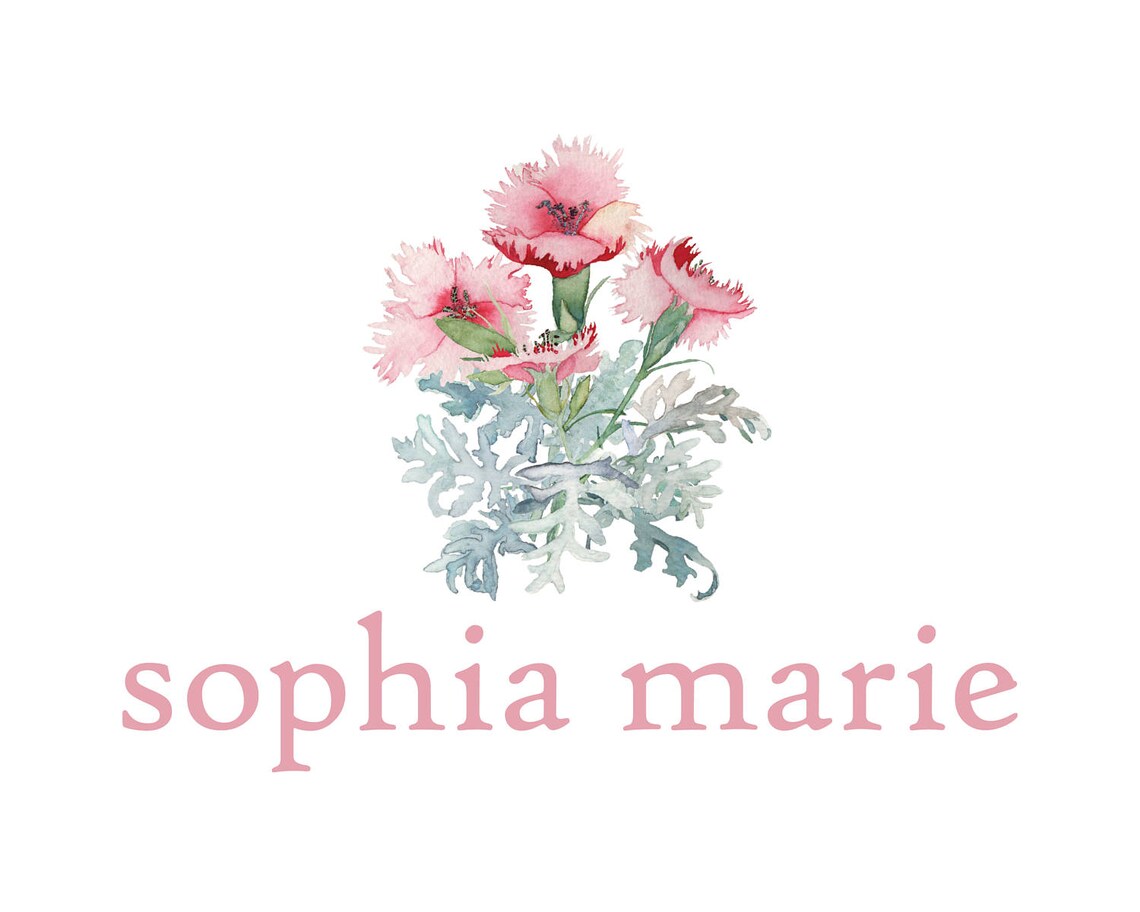 Name Art Nursery Baby Name Art Baby Floral Name Custom Baby | Etsy