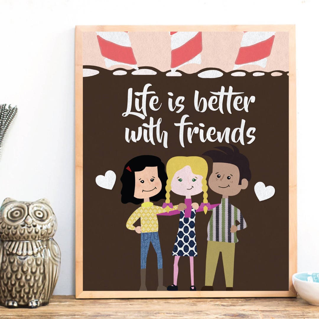 Best Friends Forever, Personalized Friendship Prints, Best Friend Gift ...