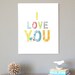 I LOVE You Childrens Wall Art Poster 11x14 and More Sizes - Etsy