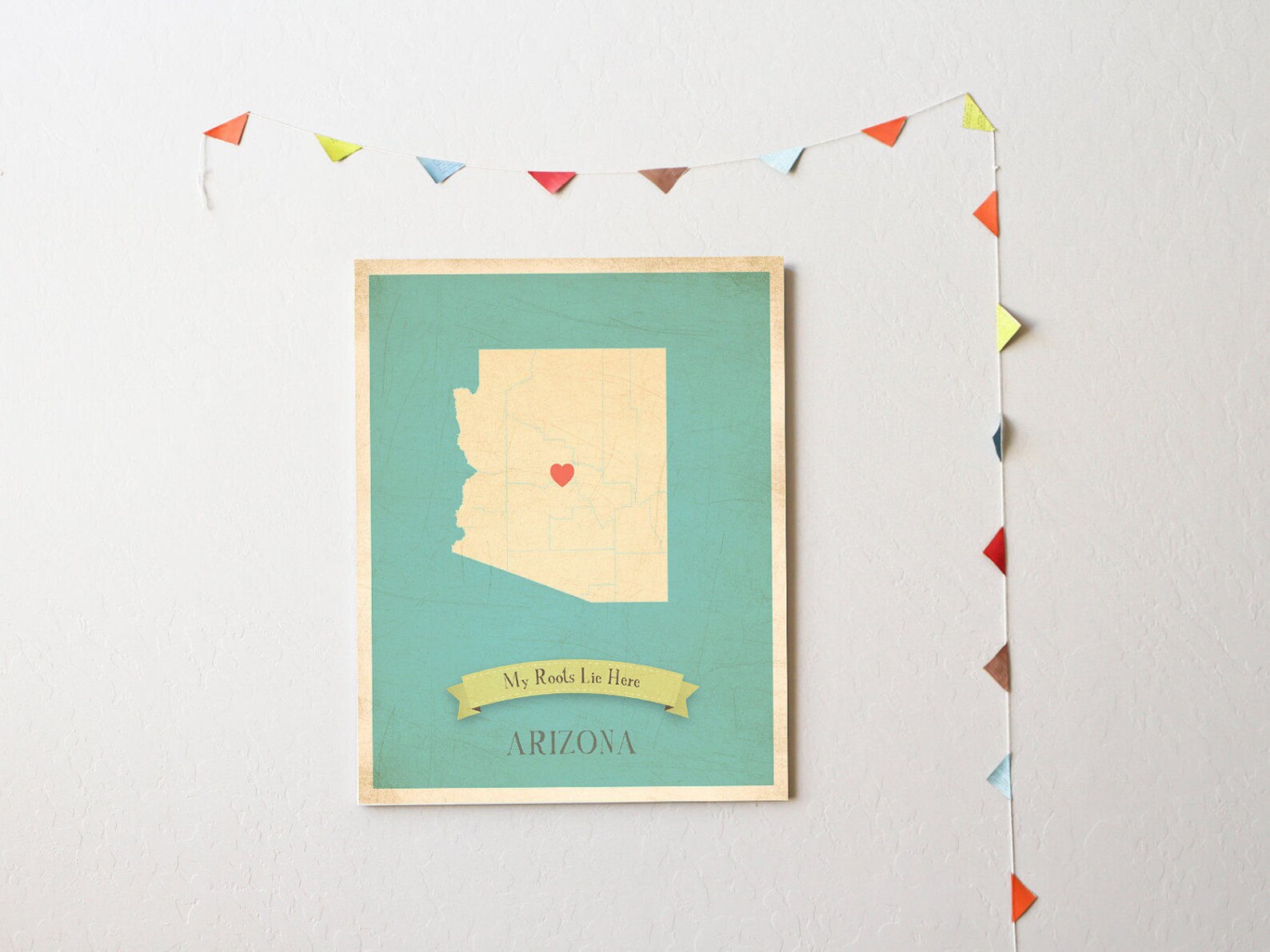 BOGO SALE Map Wall Decor Map Art Print Map Poster Arizona - Etsy