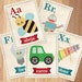 Spanish Alphabet, Spanish Flash Cards, Abc Wall Art, Alphabet Flash ...