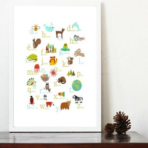 French Alphabet Wall Art, Digital Download Print, Nursery Wall Art ...