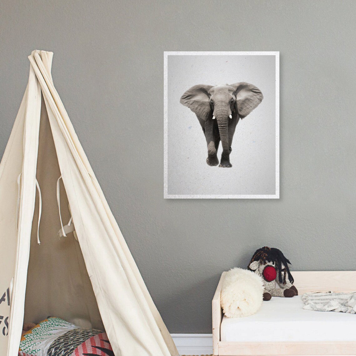 Elephant Wall Art, Elephant Print, Animal Posters, Elephant Nursery ...